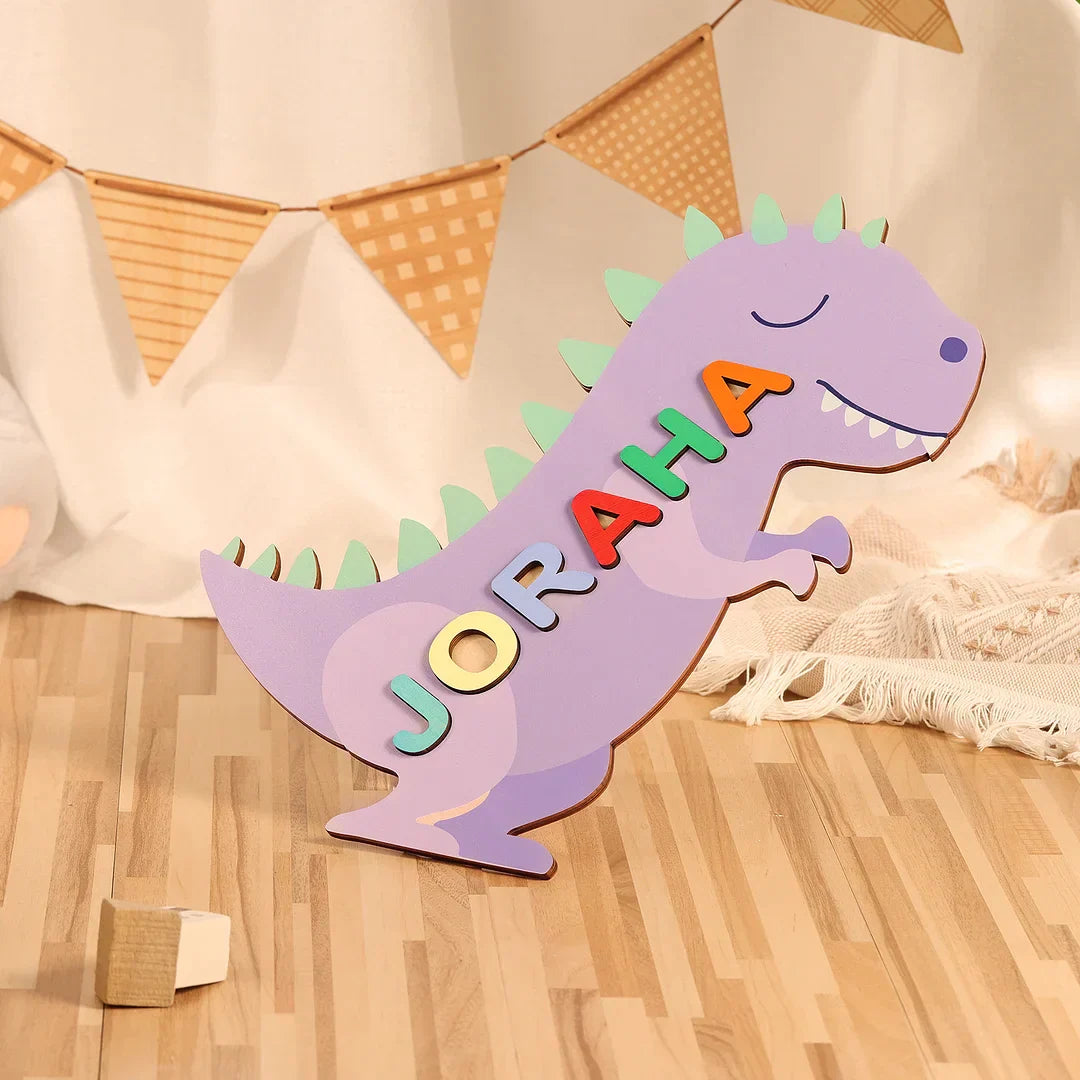 Wooden Cartoon Baby Name Puzzle – uk.instgifts